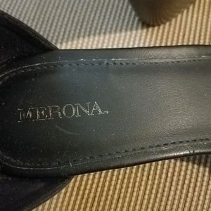 Merona | Shoes | Merona Black Wedge Heel Sandals | Poshmark